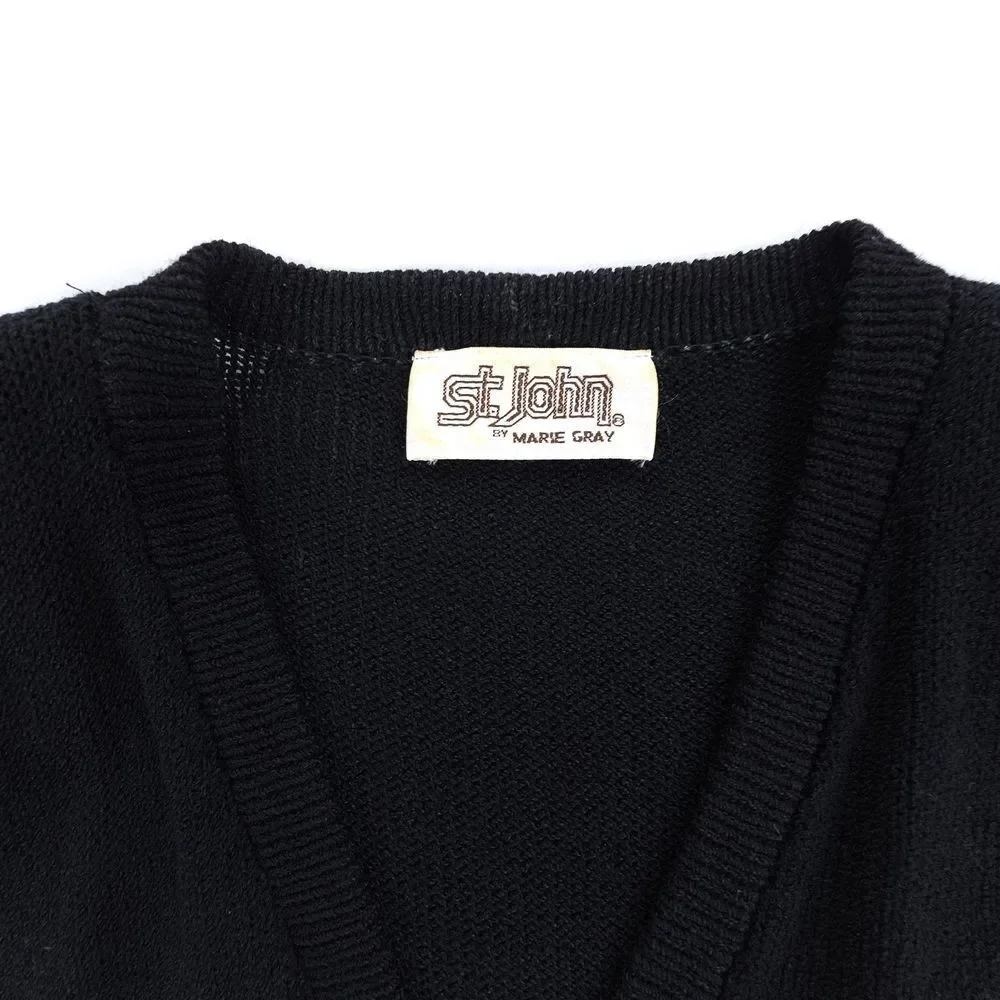 St. John | Dresses | St John Santana Knit Wool Wrap Dress Minimal ...